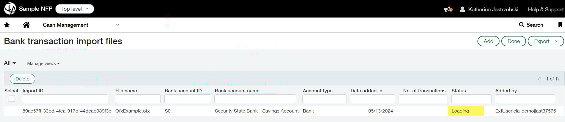 Sage Intacct’s New Bank Transaction Assistant File Import: CLA ...