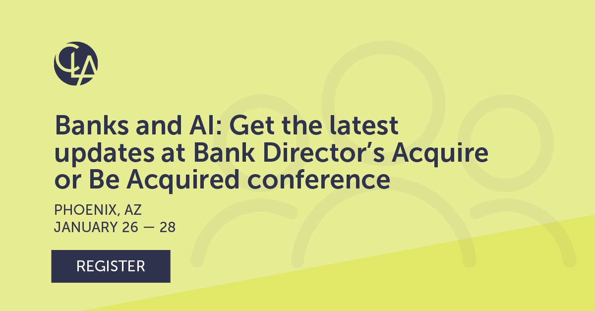 Bank Director Acquire or Be Acquired: CLA