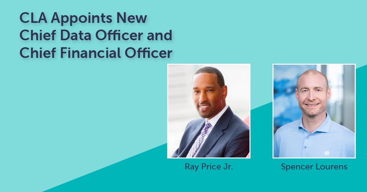 CLA Appoints New Chief Data Officer and Chief Financial Officer