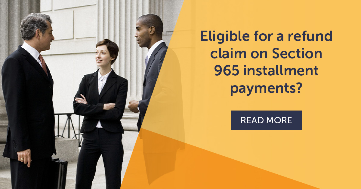 Supreme Court Ruling Could Impact Section 965 Tax Payments: CLA