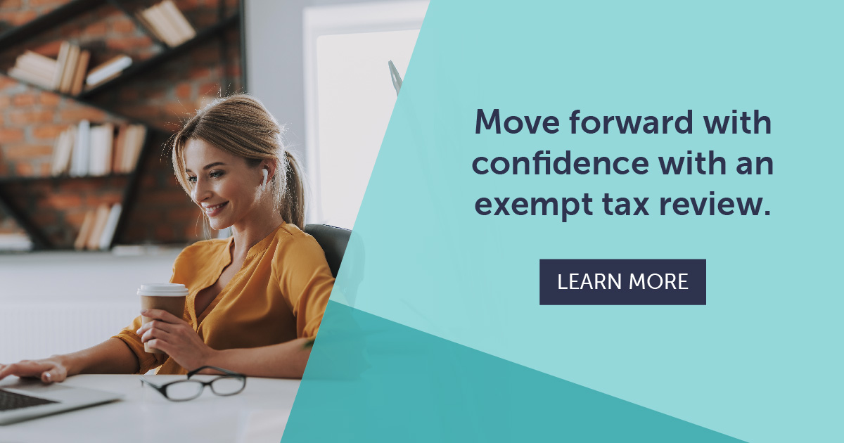 Exempt Tax FIN48 Review: CLA