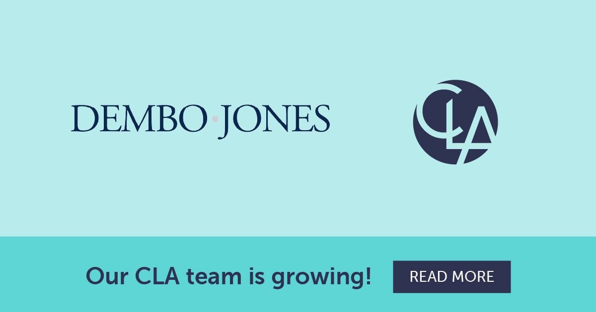 Dembo Jones to Join CLA on May 1