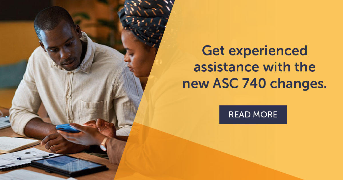 ASC 740: The New Tax Law’s Income Tax Accounting Changes: CLA