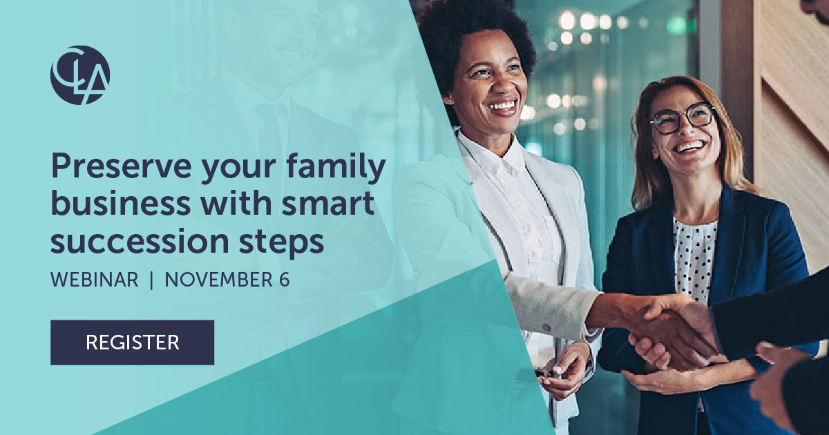 Succession Planning for Family Businesses: CLA