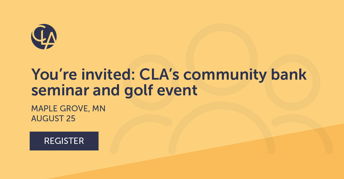 38th Annual Banking Seminar and Golf Event: CLA