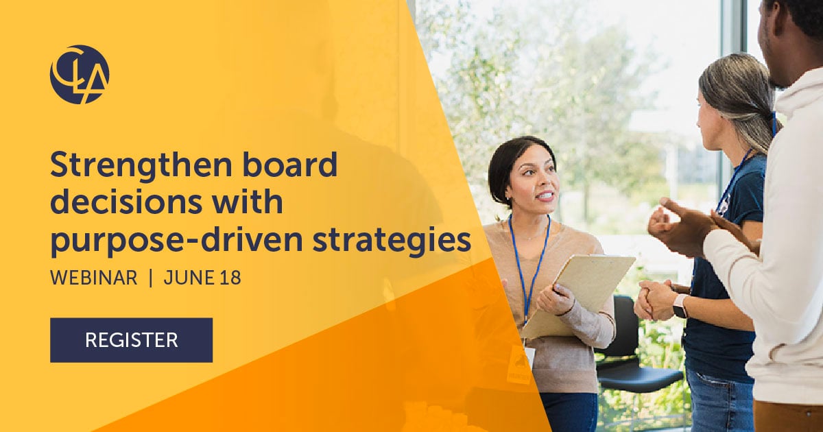 Strategies All Board Members and Nonprofit Leaders Should Know: CLA