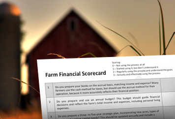 A Farm Financial Scorecard Includes Crop Margin Analysis, Financial ...
